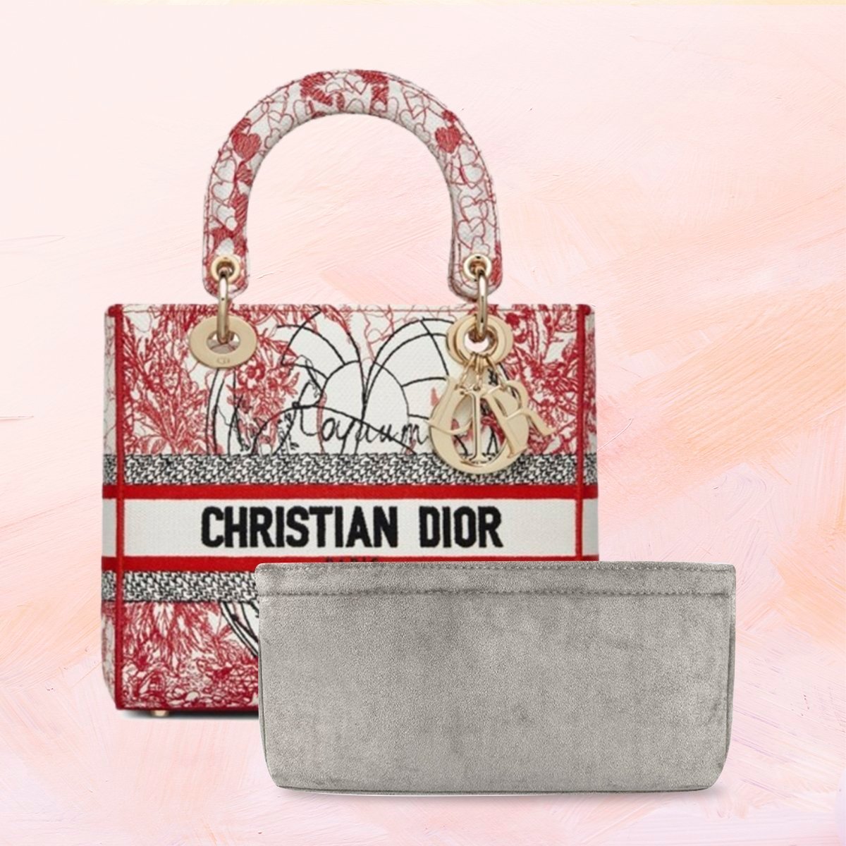 Bag Organizer for Dior Medium Lady D-Lite Bag - Bag Organizers Shop